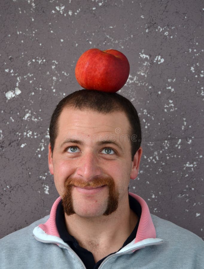 Young Apple Trees In April Treated With Bordeaux Mixture To Combat ...