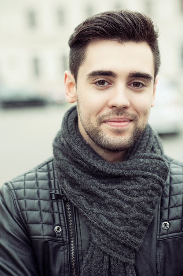 Handsome Young Man Face - Close Up Stock Image - Image of single, cold ...