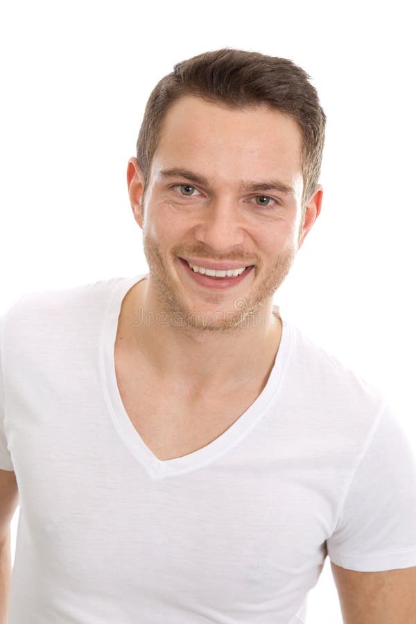 Handsome Young Man Face - T-shirt Stock Image - Image of portrait ...