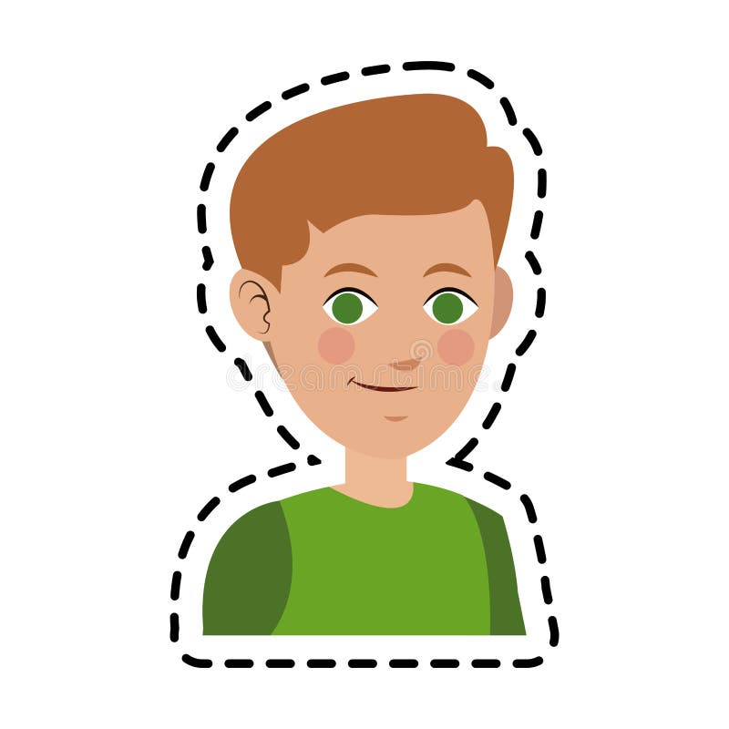 Handsome Young Man Icon Image Stock Vector - Illustration of handsome ...