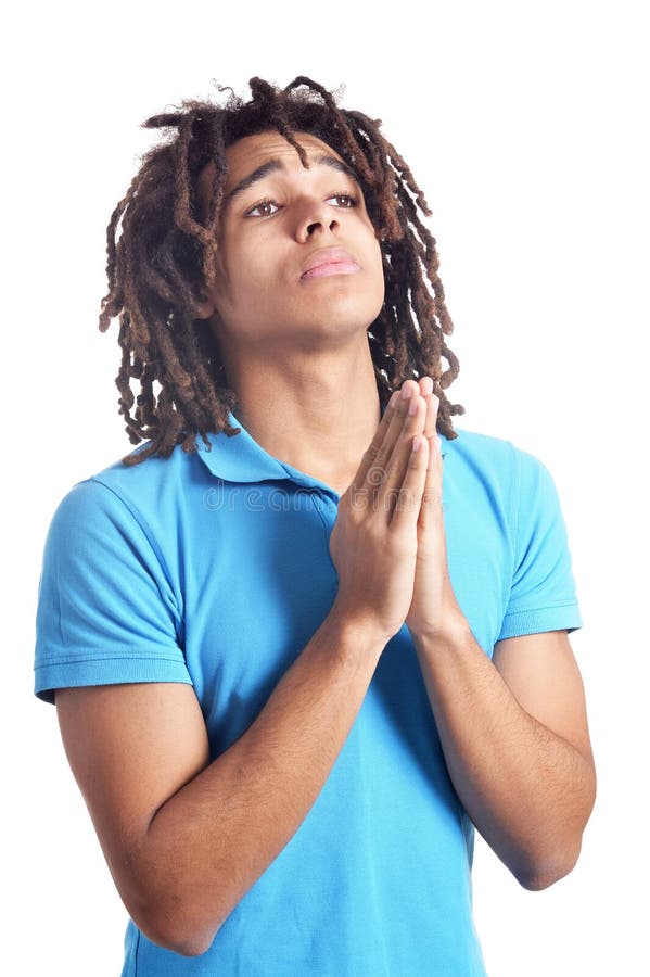 Handsome Young Man Pointing on White Background Stock Image - Image of ...