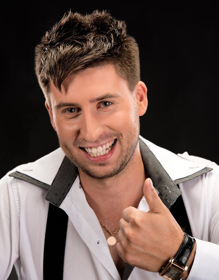 Handsome young man stock photo. Image of attractive, modern - 33161808