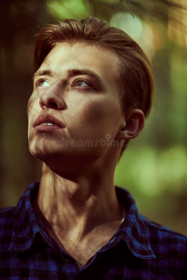 Sunlight on Face of Happy Young Stock Image - Image of fashion ...