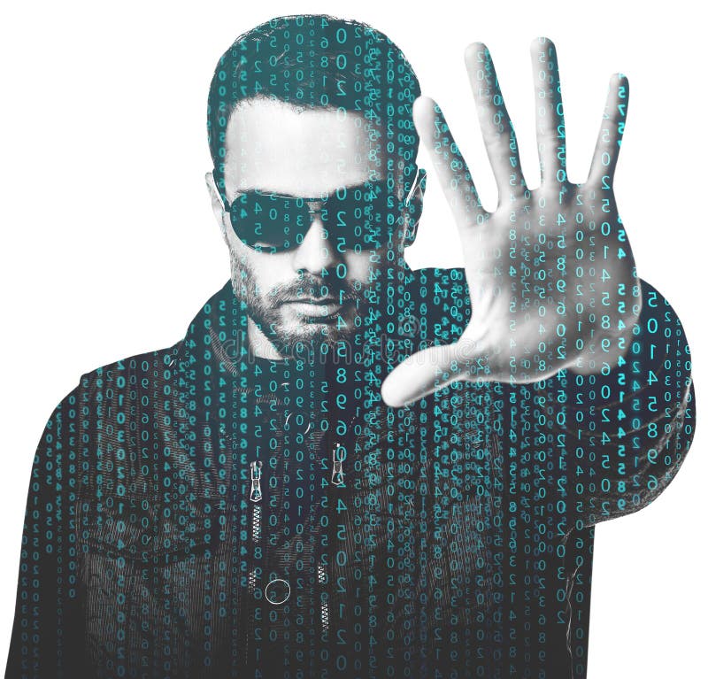 Digital Matrix Binary Code Mainframe Server Room Computing ...