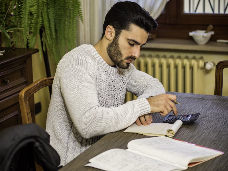 ACCOUNTING TABLE SETTING stock image. Image of office - 8874701