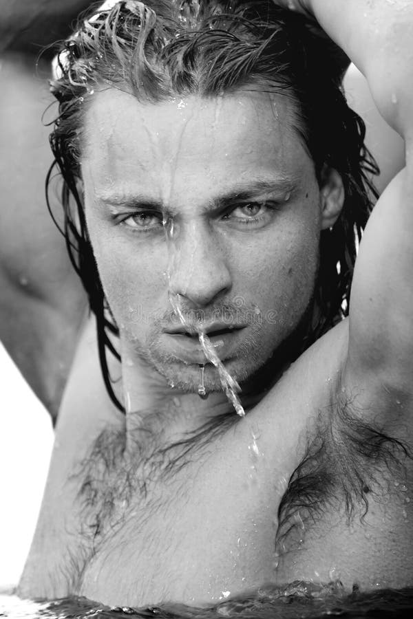 Handsome man in water stock photo. Image of ocean, vacation - 10476478