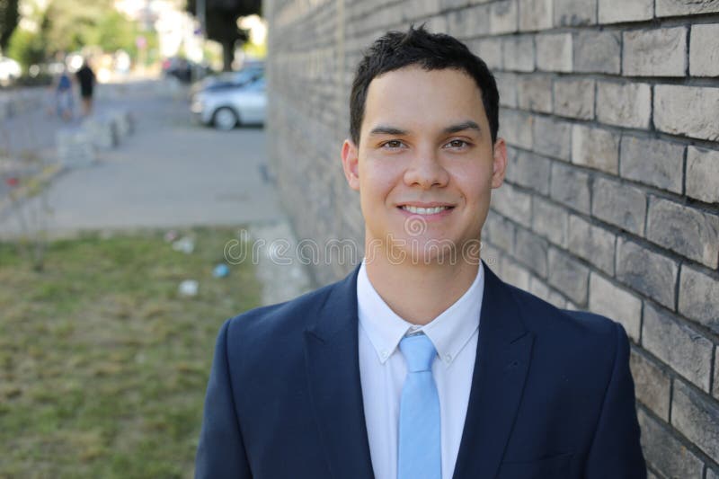 Handsome Young Man Wearing a Cute Suit Stock Image - Image of beautiful ...