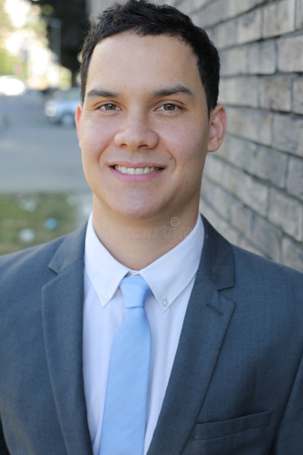 Handsome Young Man Wearing a Cute Suit Stock Image - Image of beautiful ...