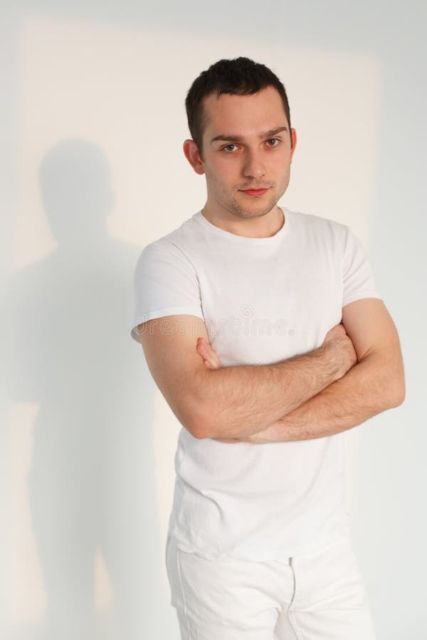 Handsome young man stock image. Image of comfortable - 30682161