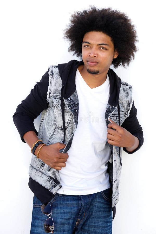 Handsome Young Mixed Race Man with Attitude Stock Photo - Image of ...