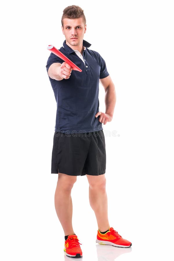 Young Guy with His Personal Trainer beside Him Stock Photo - Image of ...