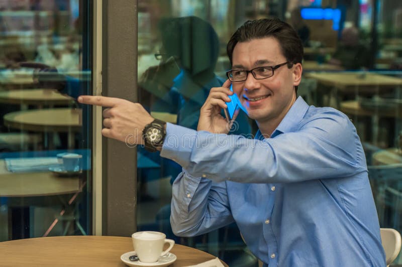 Handsome Young Successful Man Doing a Welcome Gesture. Inviting ...