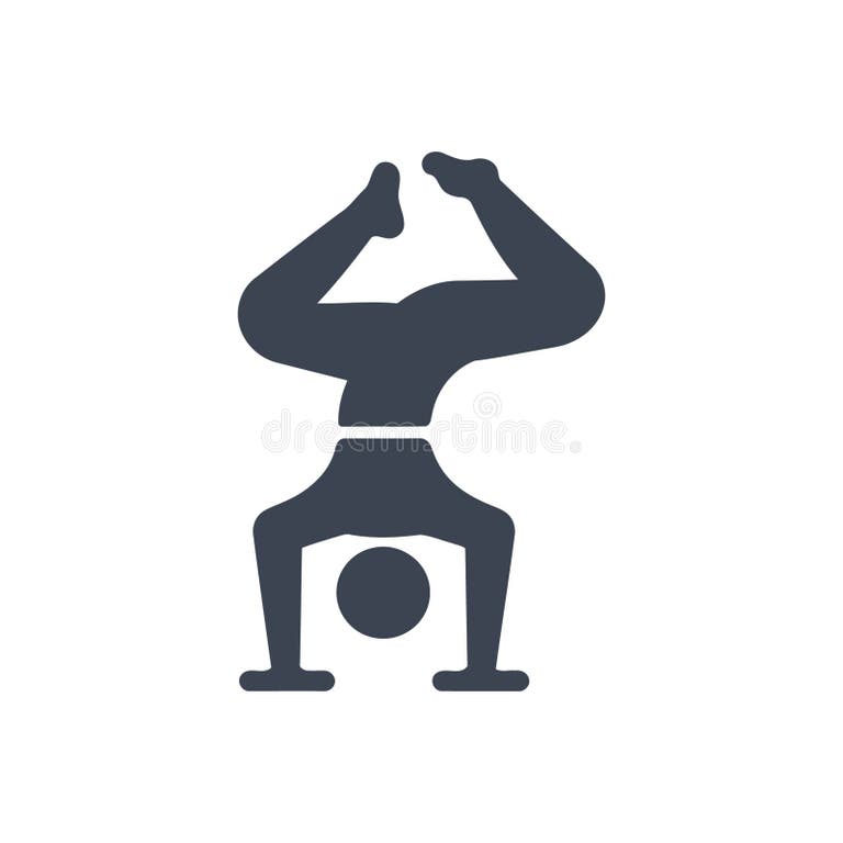Handstand Icon stock vector. Illustration of acrobat - 375316608