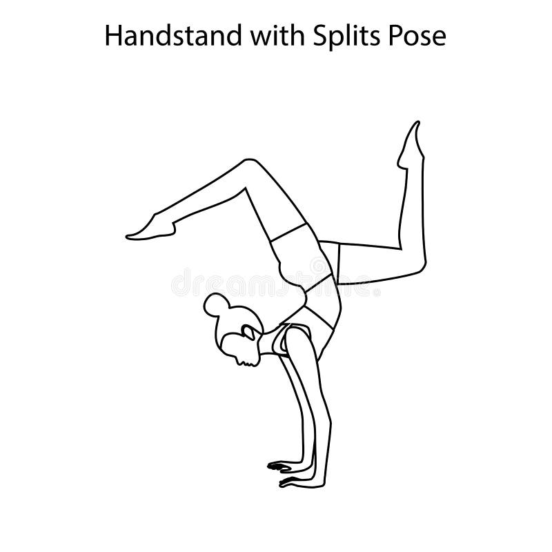 Handstand Workout Stock Illustrations – 582 Handstand Workout Stock ...