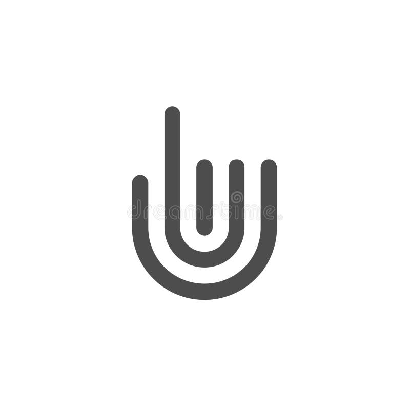 Fingerzeichen vektor abbildung. Illustration von schattenbild - 14654914