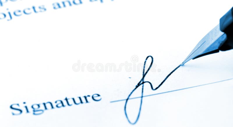 Handtekening stock afbeelding. Image of autografie, handtekening - 6517443