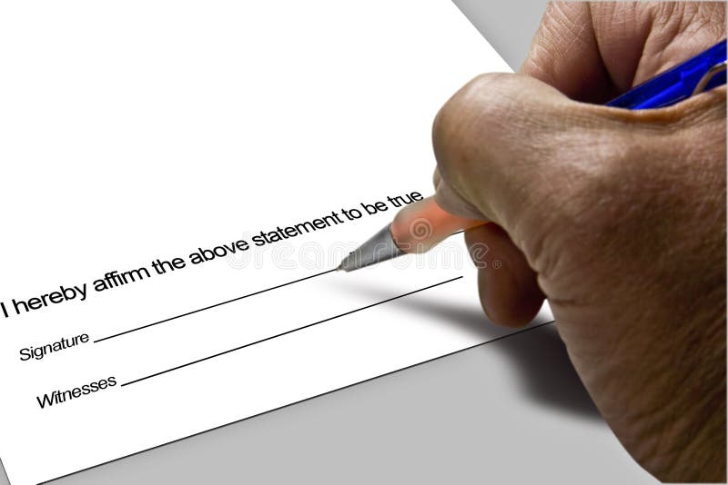 Handtekening op Document stock foto. Image of getuigen - 5255098