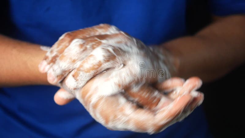 Handwashing Technique Demonstration for Better Hygiene Stock Footage ...