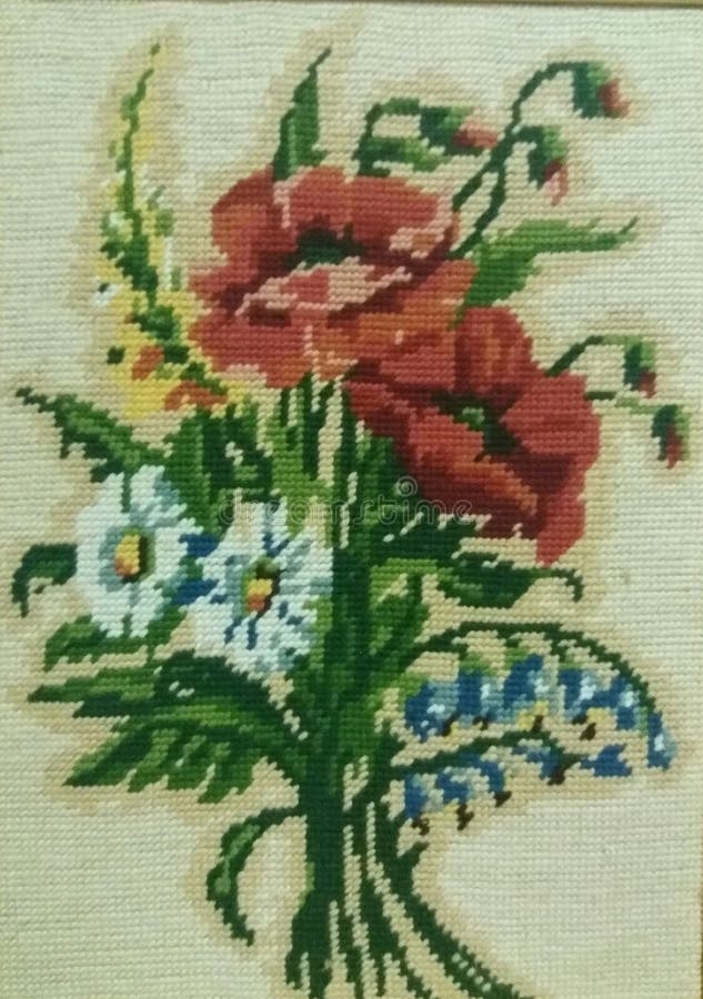 Handwork flower design stock photo. Image of cloth, rose - 100651370