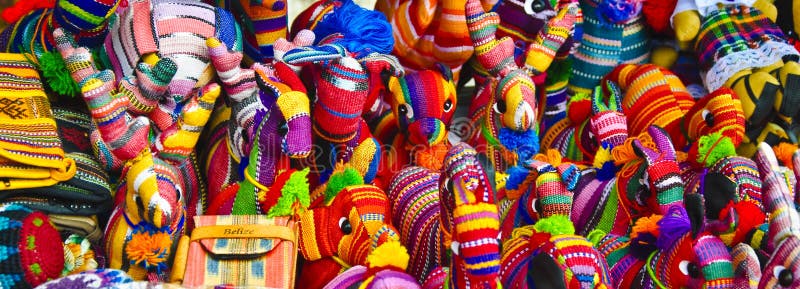 Handwoven Trinkets from Belize Stock Photo - Image of travel, wide ...
