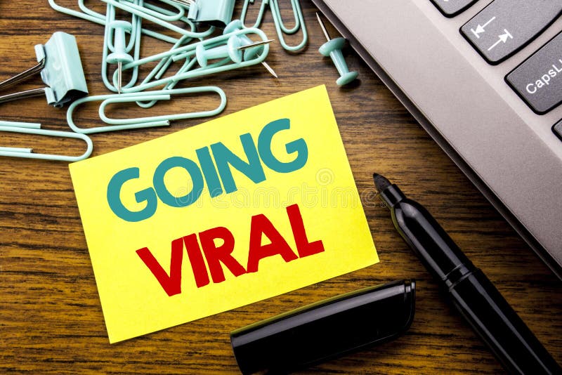 Handwriting Announcement Text Showing Going Viral. Business Concept for ... Handwriting Announcement Text Showing Going Viral. Business Concept for ...