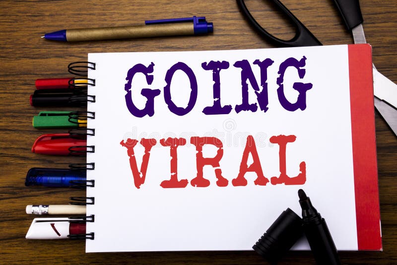 Handwriting Announcement Text Showing Going Viral. Business Concept for ... Handwriting Announcement Text Showing Going Viral. Business Concept for ...