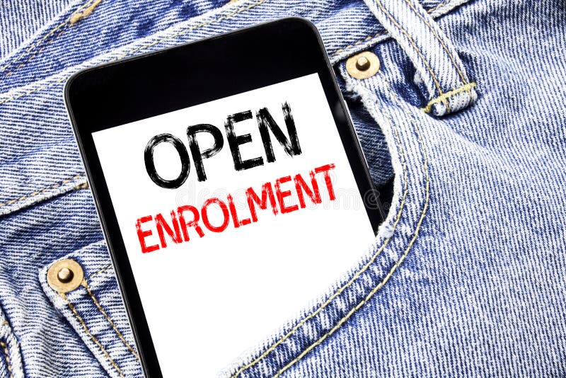 Handwriting Announcement Text Showing Open Enrolment. Business Concept ... Handwriting Announcement Text Showing Open Enrolment. Business Concept ...