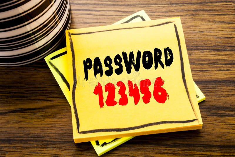 Handwriting Announcement Text Showing Password 123456. Business Concept ... Handwriting Announcement Text Showing Password 123456. Business Concept ...