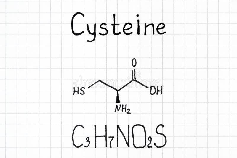 Handwriting Chemical Formula of Cysteine Stock Image - Image of ...