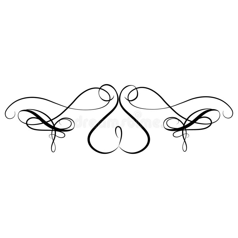 Handwriting Curved Stroke Underline Lettering Element for Lettering ...