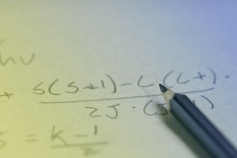 Handwriting Formula on a Paper with Pen. Business Success Concept Image ...