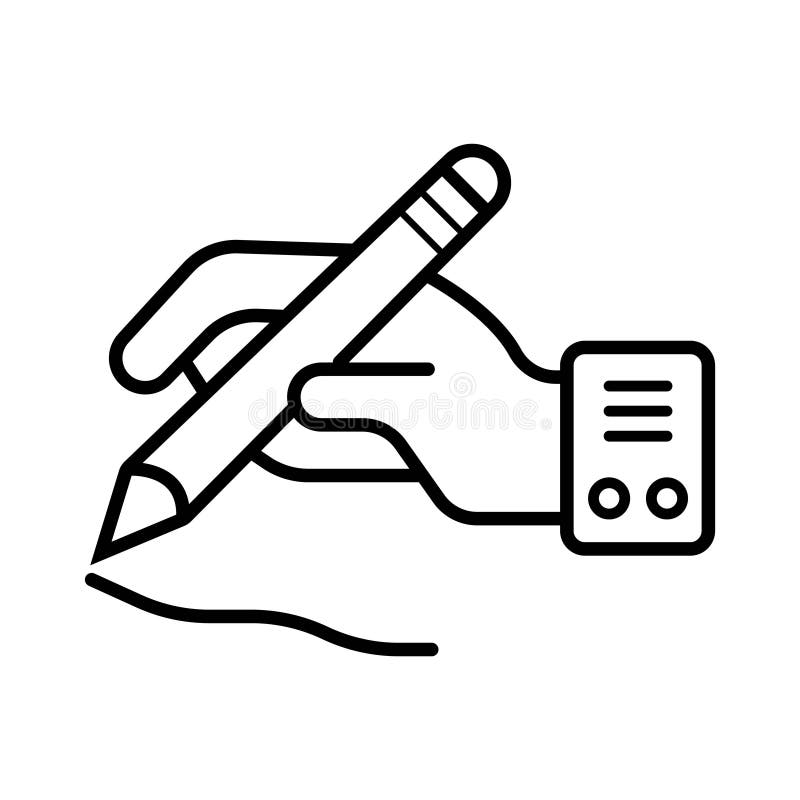 Handwriting Icon Vector Illustration Photo Stock Illustration ...