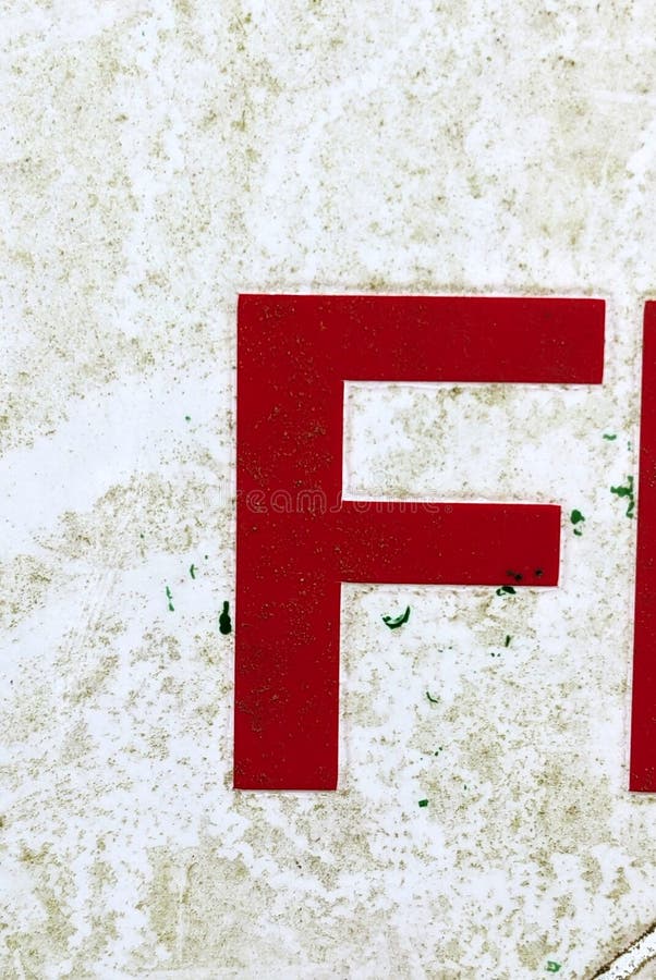 Handwriting Letter in Distressed State Sign Font F Typography Stock ...