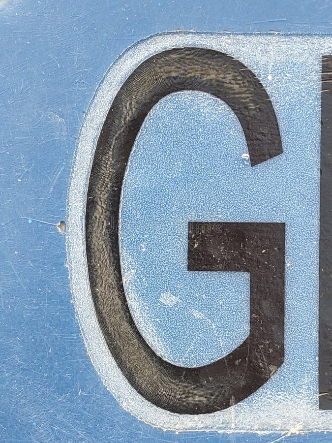 Handwriting Letter in Distressed State Sign Font G Typography Stock ...