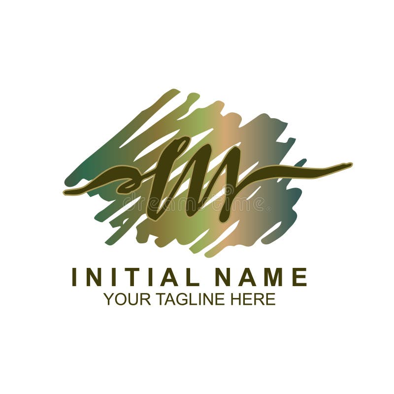 Handwriting Logo of Initial Signature Stock Vector - Illustration of ...