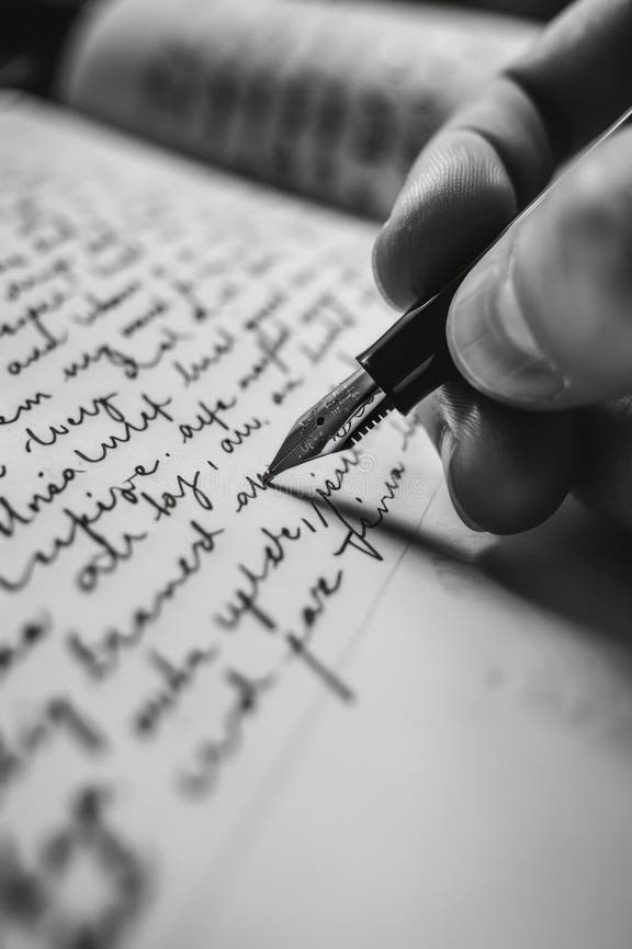 Handwriting on a note book stock photo. Image of notepad - 363199280