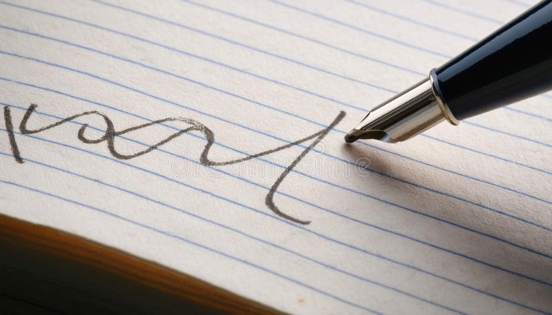 Handwriting on a Notebook Page, Symbolizing Notes, Reminders, and ...