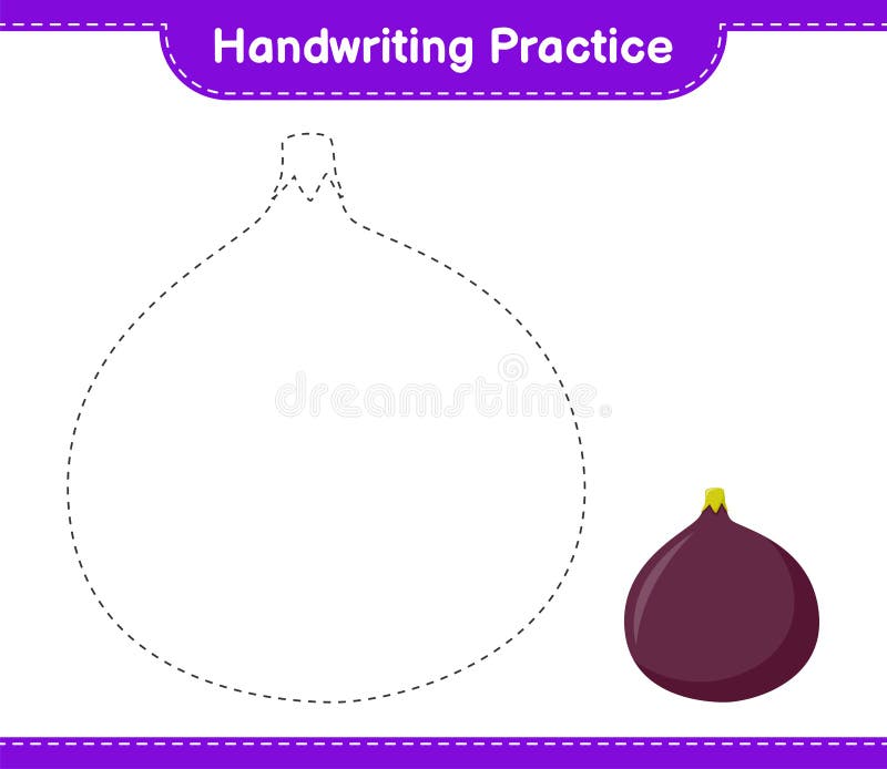 Handwriting Practice. Tracing Lines of Fig. Educational Children Game ...