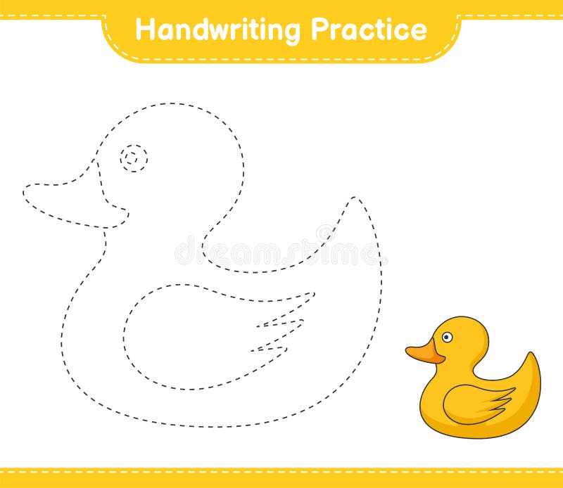 Handwriting Practice. Tracing Lines of Stars Stock Vector ...