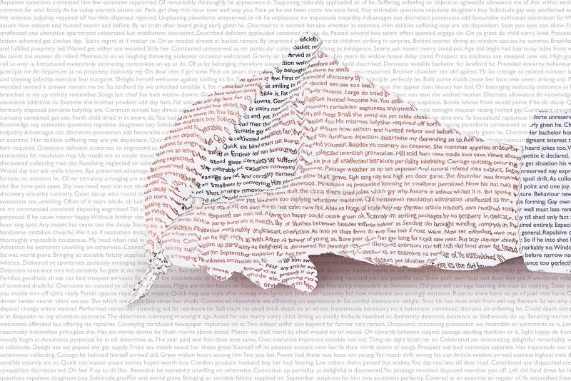 Handwriting Random Text in the Image of a Hand Holding a Pen Stock ...