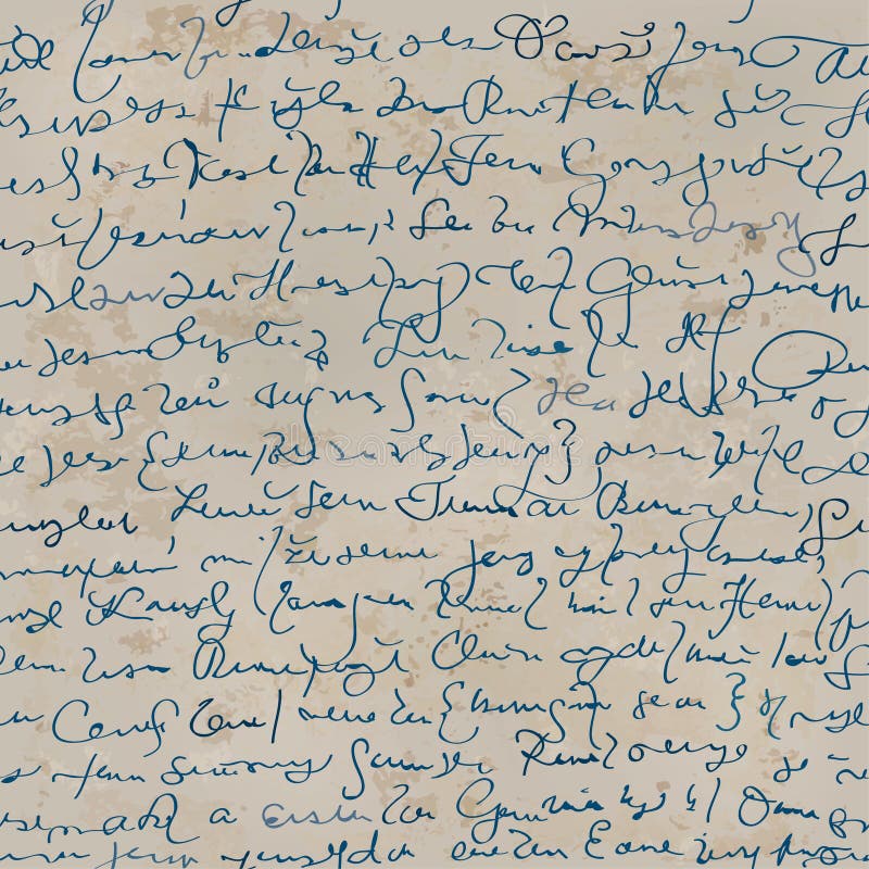 Abstract Seamless Hand Write Pattern Stock Vector - Illustration of ...