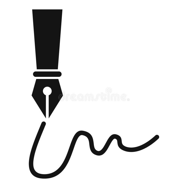 Handwriting Signature Icon Simple Vector. Privacy Identity Stock ...