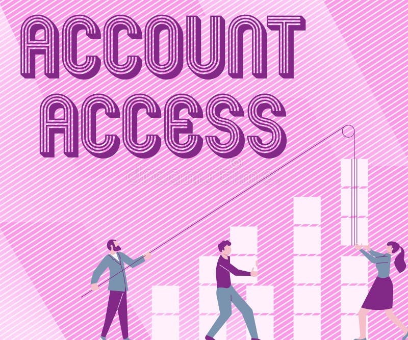 Handwriting Text Account Access. Concept Meaning Having Permission To ...