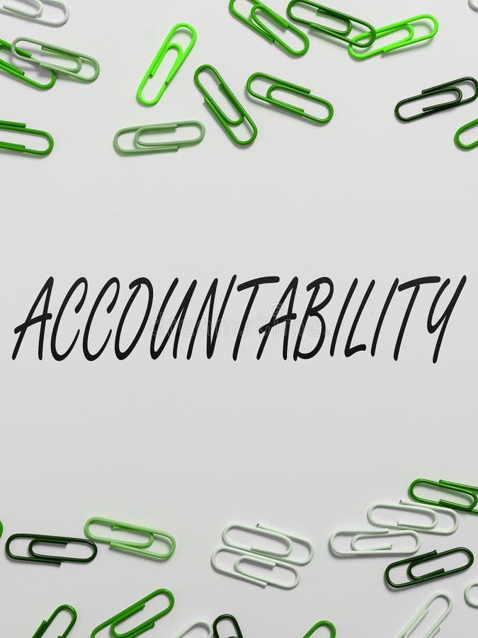 Handwriting Text Accountability. Business Idea State of Being ...