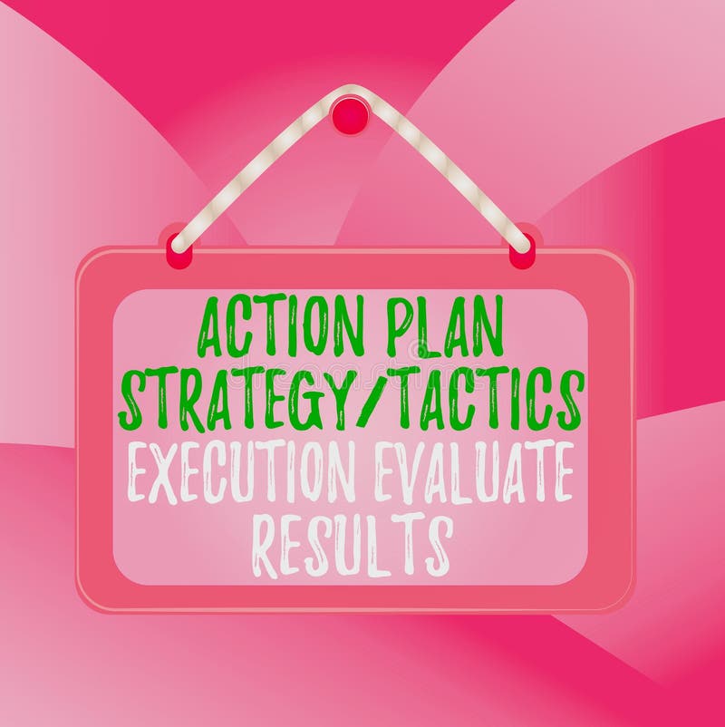 Handwriting Text Action Plan Strategy Ortacti. Concept Meaning Action ...