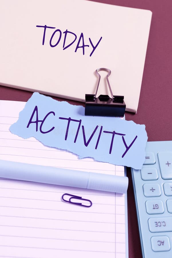 Handwriting Text Activity. Business Showcase the Condition Where Many ...