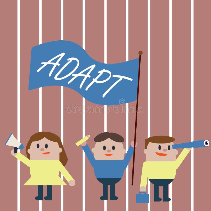 Adapt Concept Icon on White Stock Vector - Illustration of visual ...