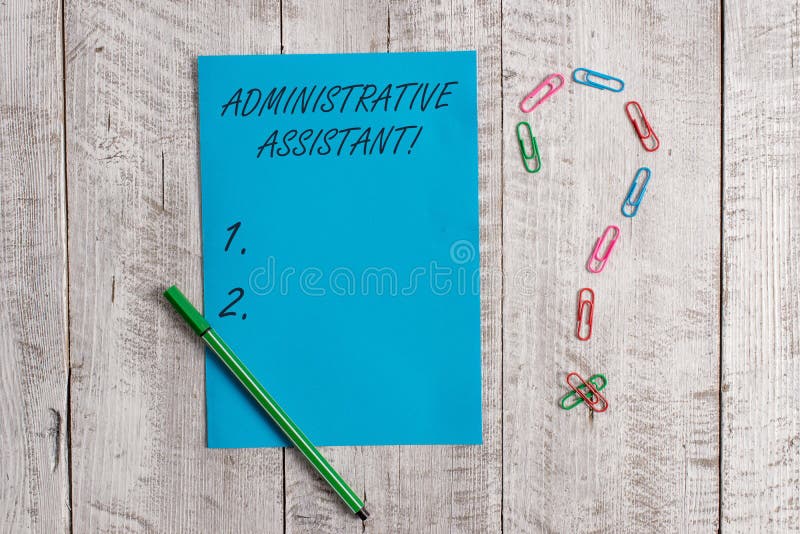 Handwriting Text Administrative Assistant. Concept Meaning ...