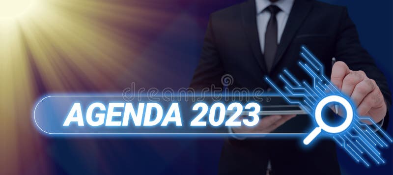 Handwriting Text Agenda 2023. Business Approach List of Activities in ... Handwriting Text Agenda 2023. Business Approach List of Activities in ...
