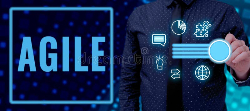 Handwriting Text Agile. Concept Meaning Iterative Approach To Software ...